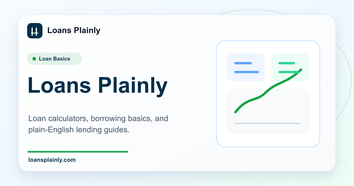 Bank Loan Payment Calculator: Plain-English Walkthrough